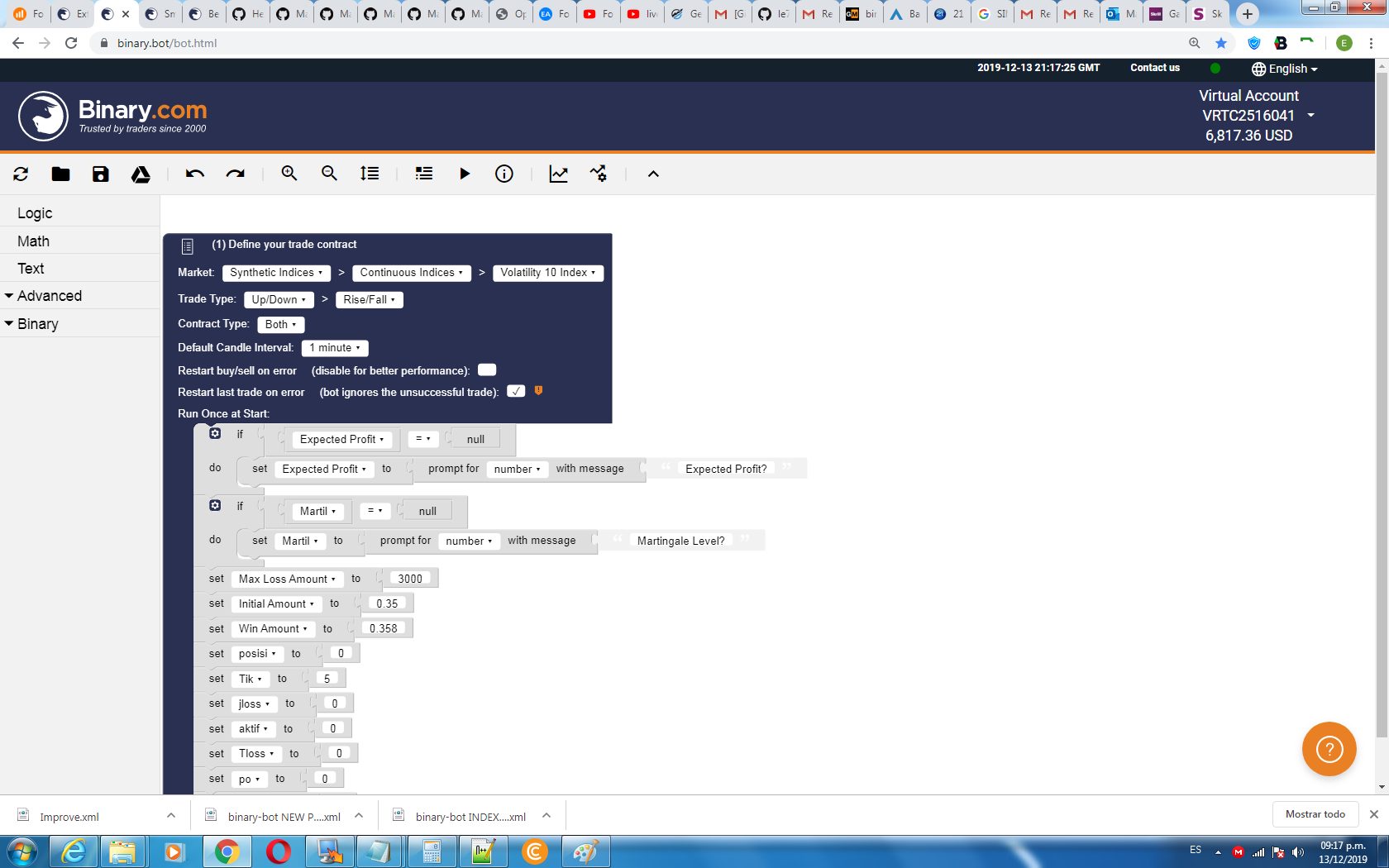 Help me to improve this bot · Issue #2244 · binary-com/binary-bot · GitHub