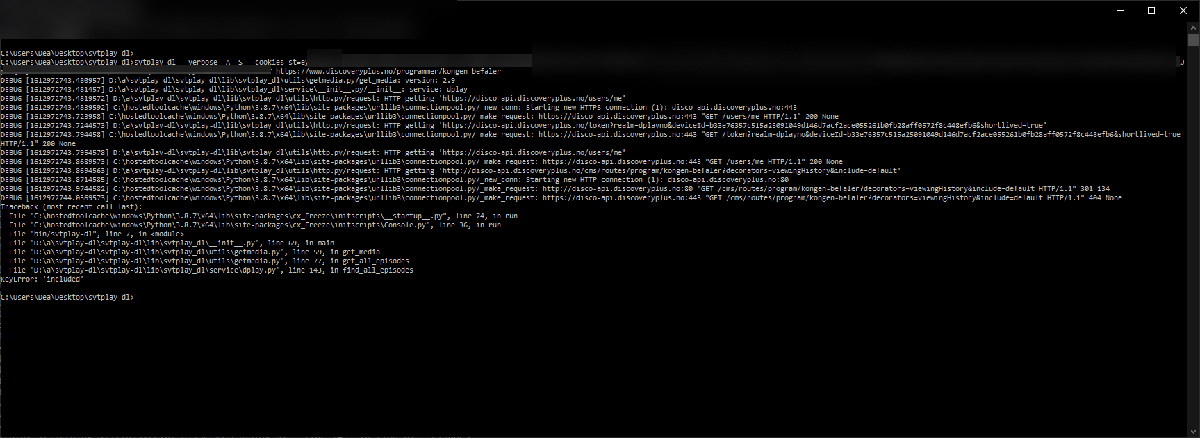 discoveryplus error · Issue #1313 · spaam/svtplay-dl · GitHub