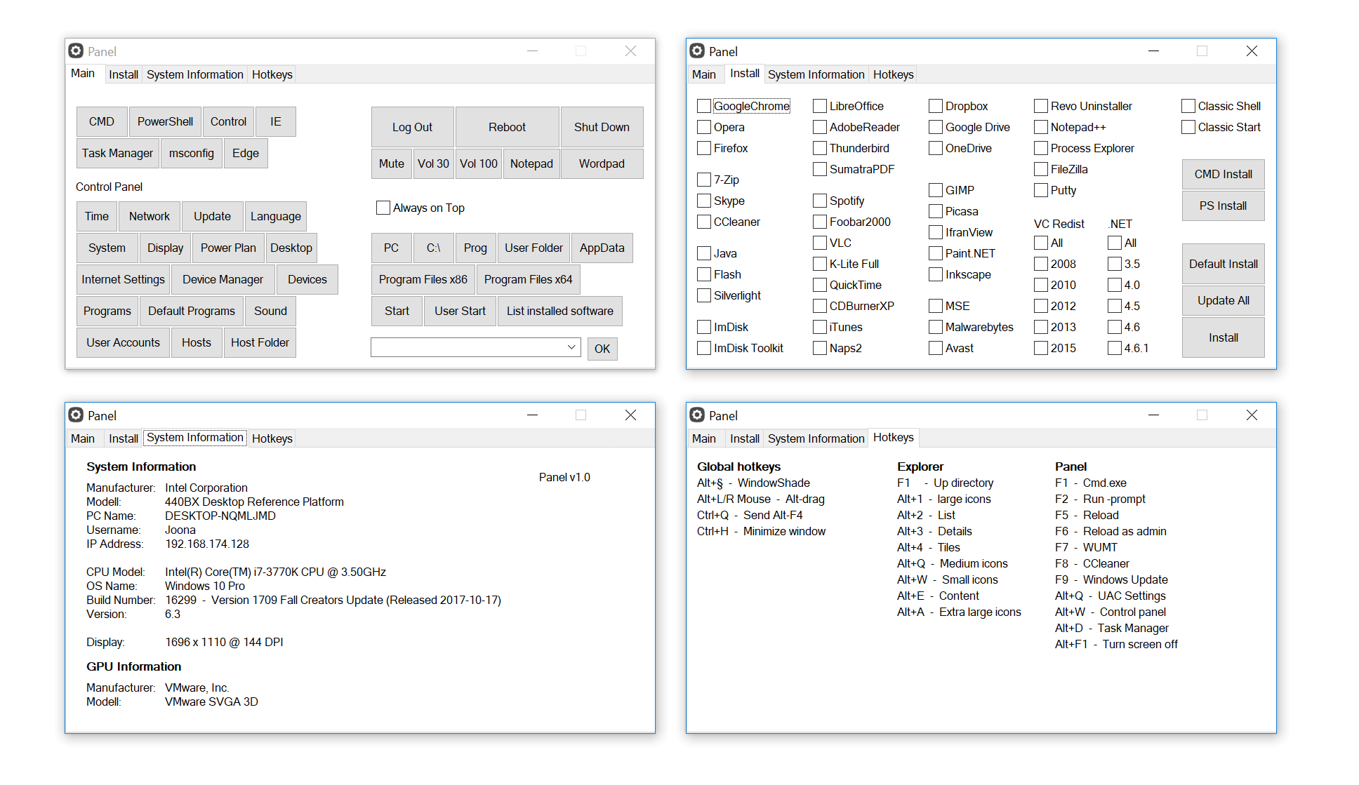GitHub - jasondavis/Panel: The missing GUI for Microsoft Windows