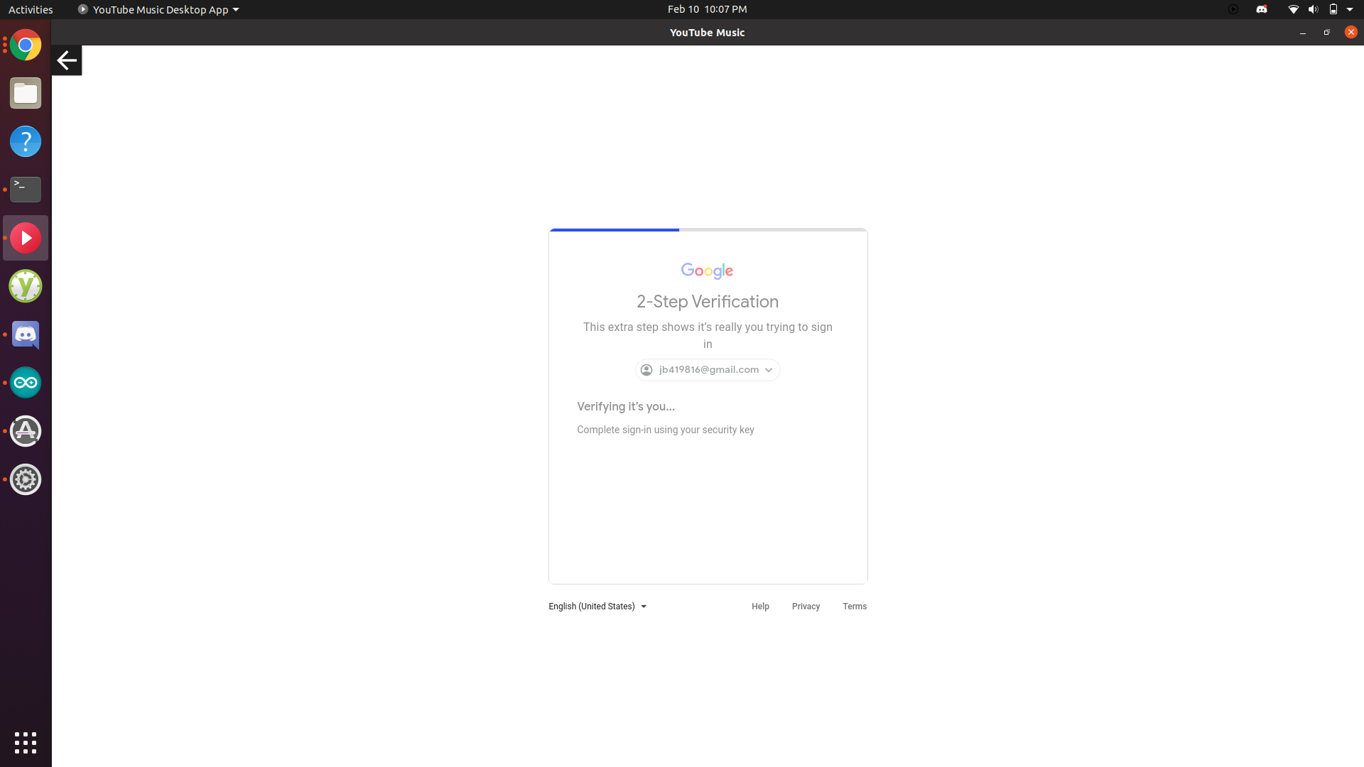 sign-in yubikey 2FA gets stuck in infinite loading screen · Issue #616 · ytmdesktop/ytmdesktop ...