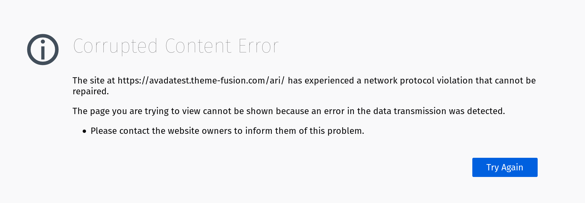 "Corrupted Content Error" in Firefox · Issue #133 · GoogleChromeLabs/pwa-wp · GitHub