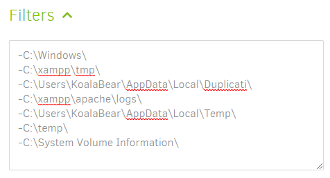 Documentation: improve page on 'how filters work' · Issue #4134 · duplicati/duplicati · GitHub