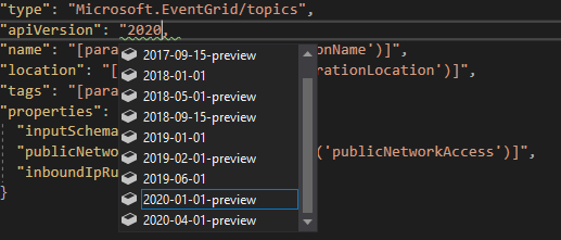 Microsoft.EventGrid topics 2020-06-01 are missing · Issue #1410 · Azure/azure-resource-manager ...