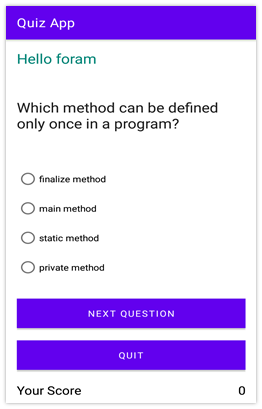GitHub - forambhut/Quiz-App