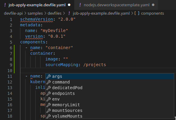 Json Schema Does Not Seem To Be Correctly Configured For Devfile · Issue 154 · Devfile Api · Github