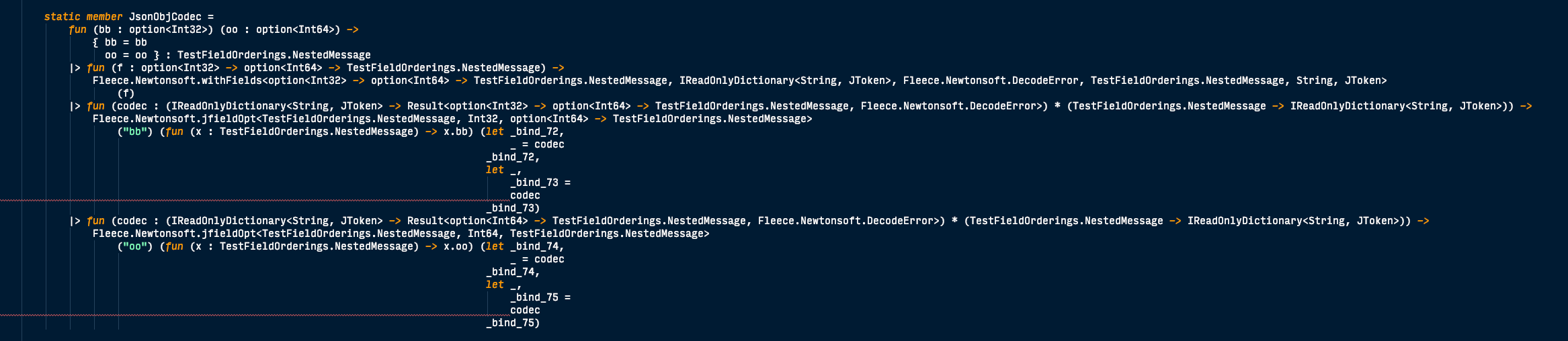 Formatting of ast nodes results in incorrect formatting · Issue #424 · fsprojects/fantomas · GitHub