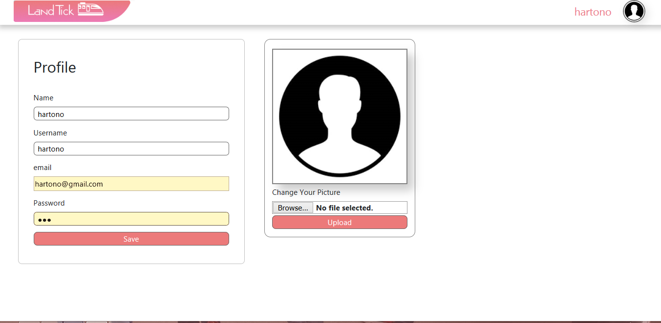 GitHub - harttono/landTick_FrontEnd