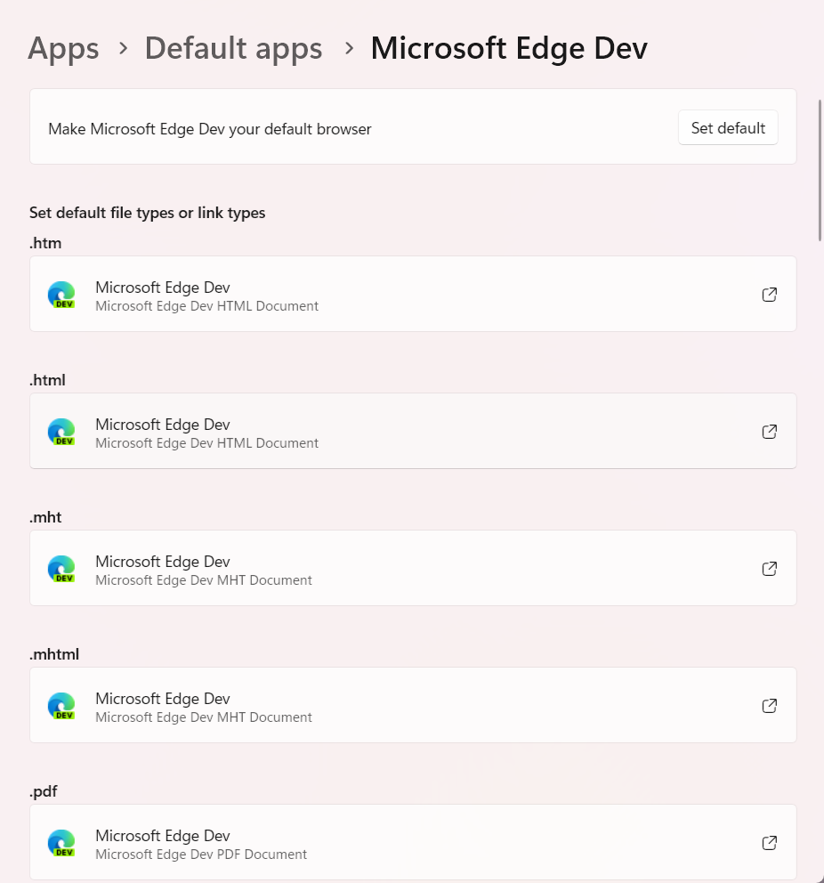 BUG: My system default browser is Edge Dev, but Browser Bookmarks plugin uses Edge everytime ...