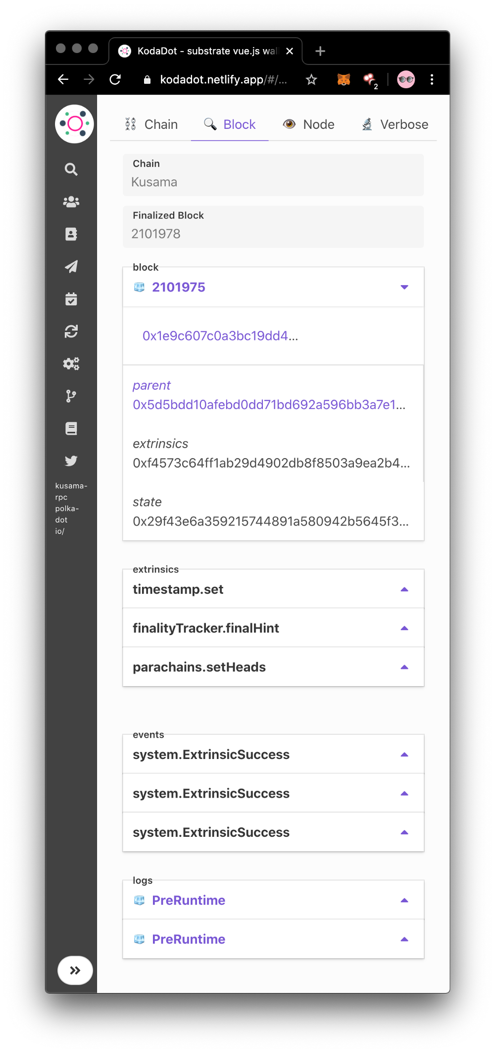 Sidebar Postfixes Before Production Release · Issue 77 · Vue Polkadot Apps · Github