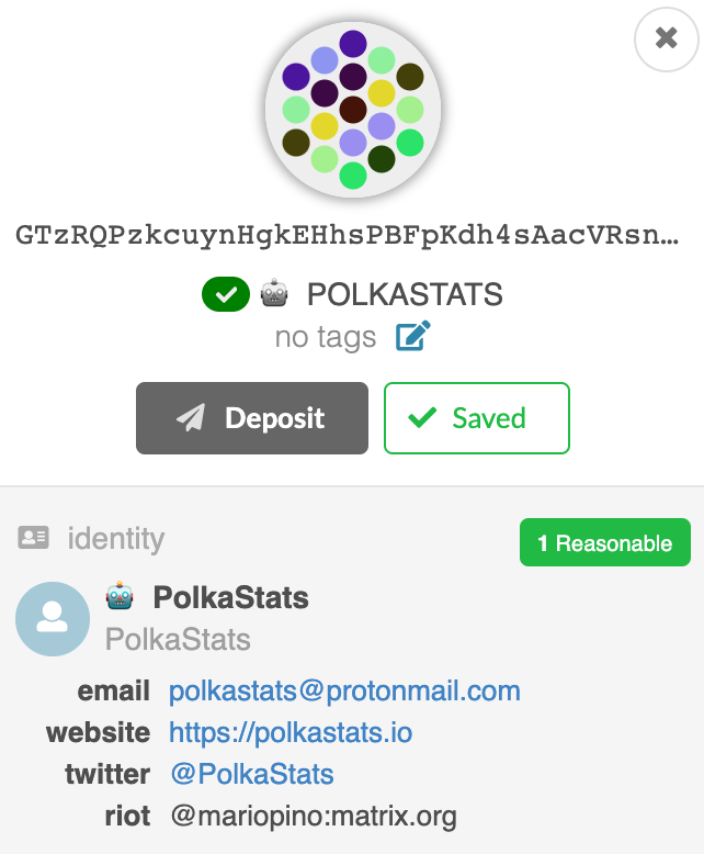 Show contacts and accounts label by on-chain identity · Issue #99 · vue-polkadot/apps · GitHub