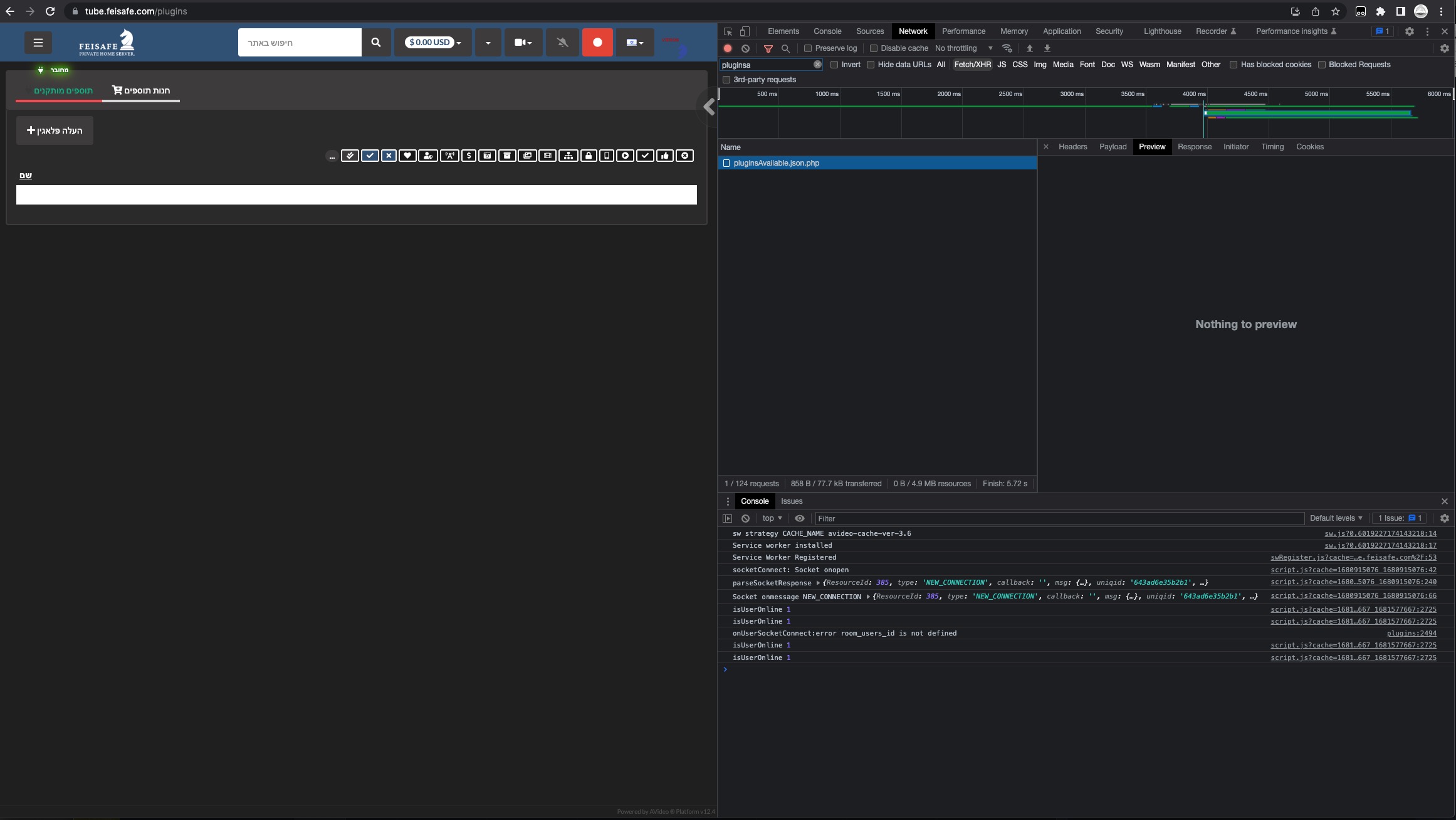 Plugins page shows empty · Issue #7894 · WWBN/AVideo · GitHub