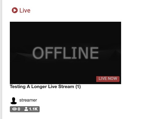 Live stream OFFLINE IMAGE · Issue #7936 · WWBN/AVideo · GitHub