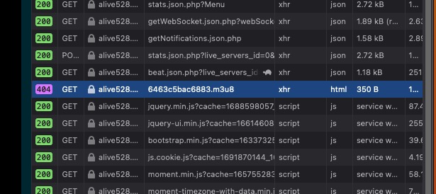 XHR error - M3U8 File for live stream is not being created · Issue #8501 · WWBN/AVideo · GitHub