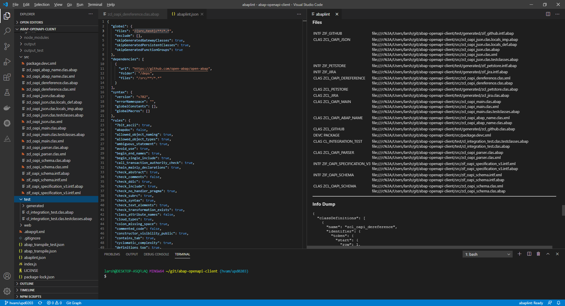 glob file pattern is not taken into account · Issue #105 · abaplint/vscode-abaplint · GitHub
