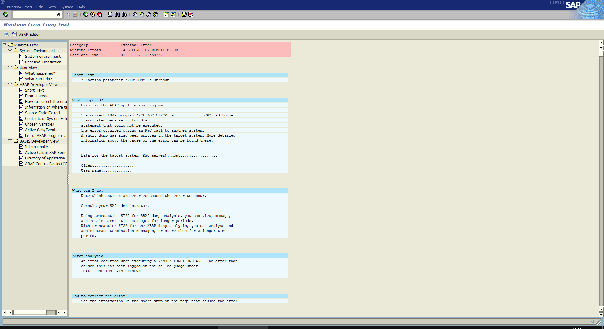 Check 89 Short Dump · Issue 1007 · Larshp Abapopenchecks · Github