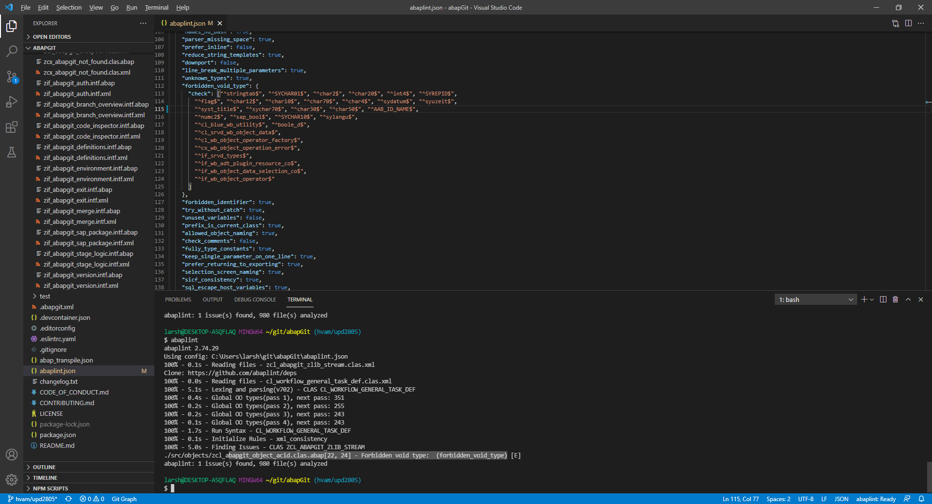 Forbidden Void Type Does Not Output Name · Issue 1991 · Abaplint Abaplint · Github