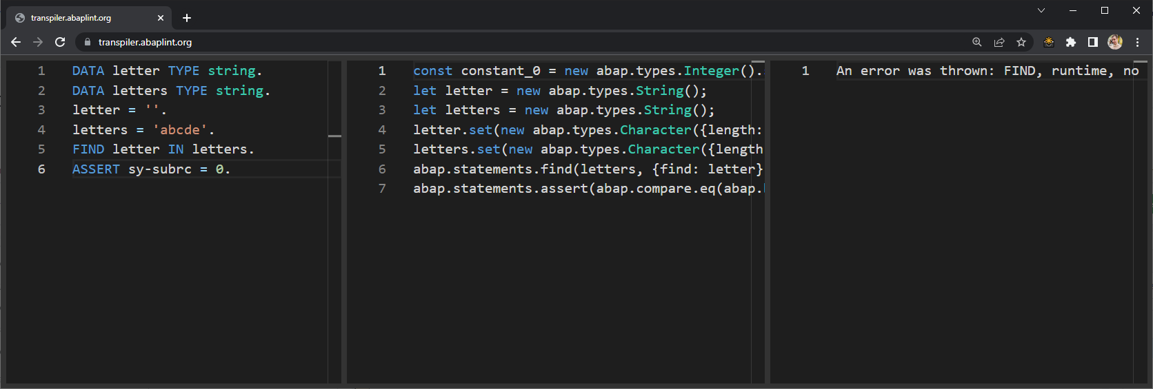 Error "FIND, runtime, no input, s empty" in the Scrabble Score exercise ...