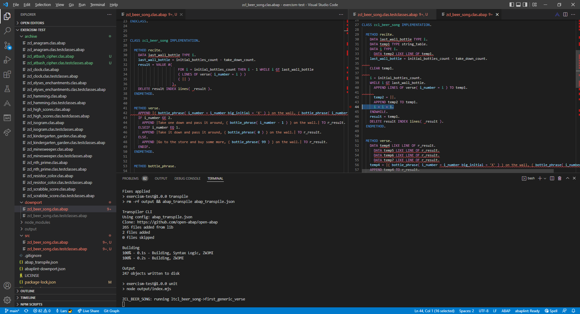 Runtime issue with table constructor expression · Issue #131 · exercism/abap · GitHub