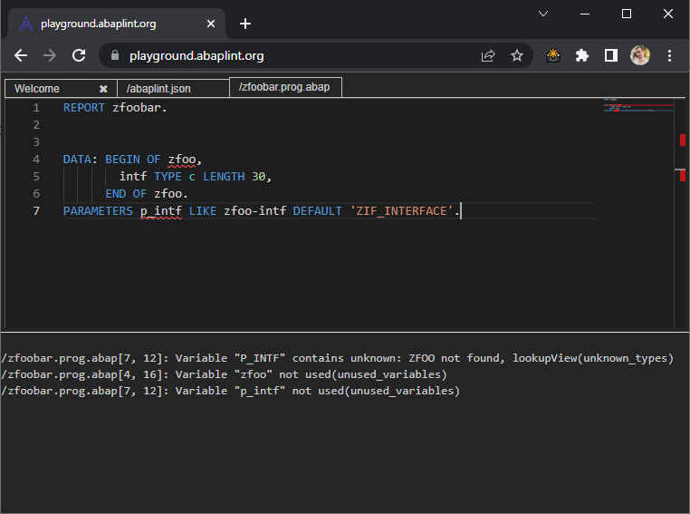 PARAMETERS LIKE · Issue #2846 · abaplint/abaplint · GitHub