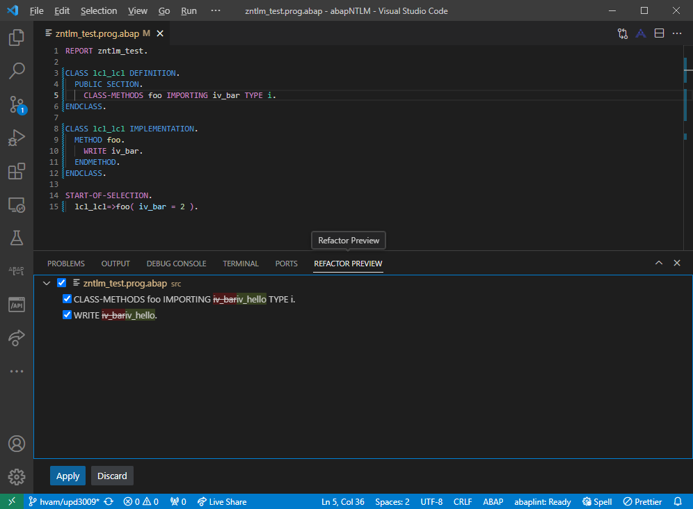 Renaming Method Parameter Doesnt Fully Work · Issue 3134 · Abaplint Abaplint · Github