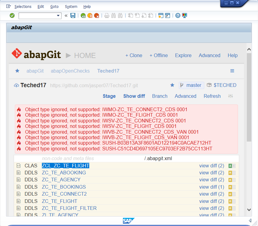 Ddls Skip Generated Sadl Classes · Issue 921 · Abapgitabapgit · Github