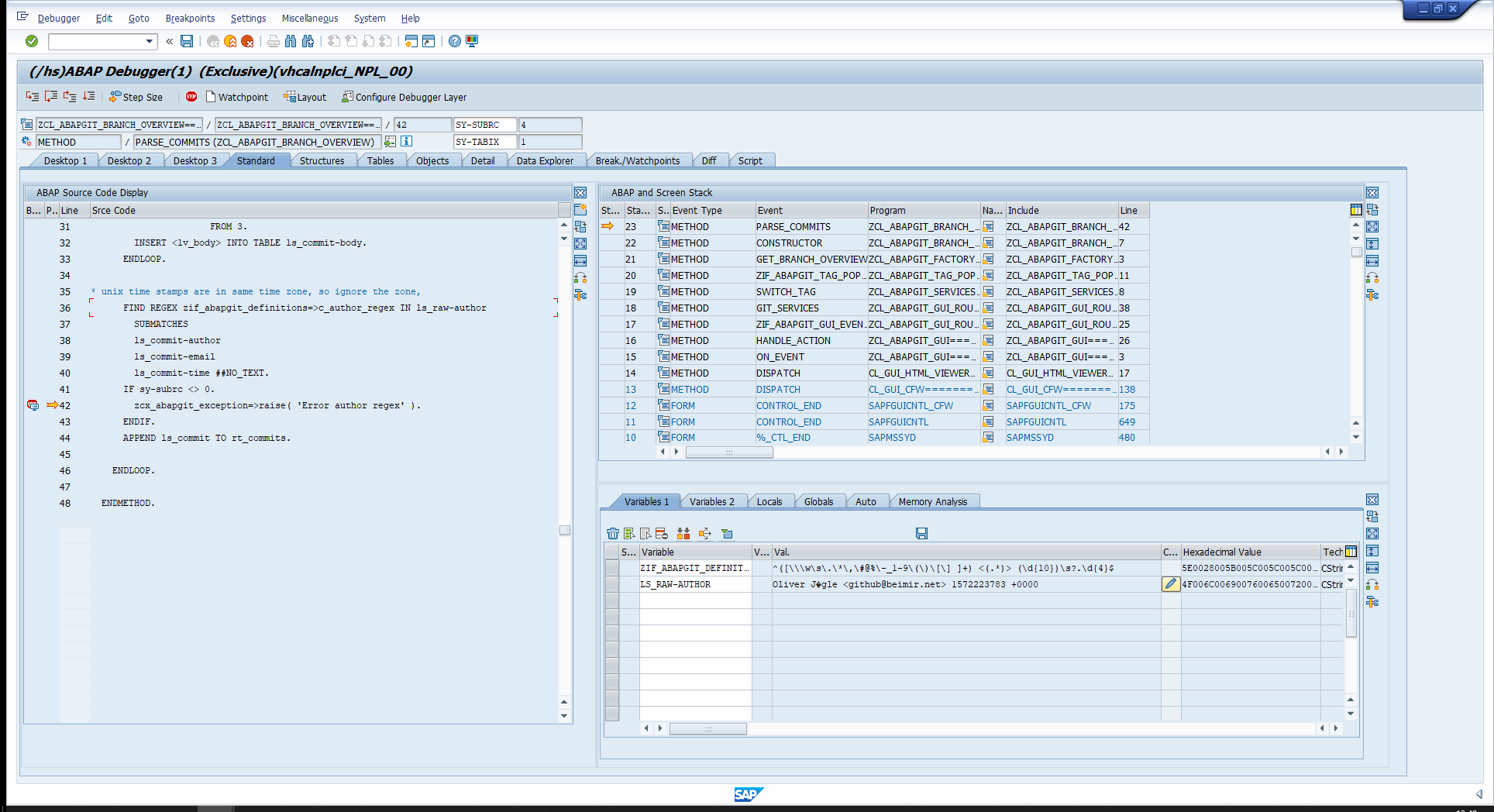 Error Author Regex · Issue 3042 · Abapgitabapgit · Github