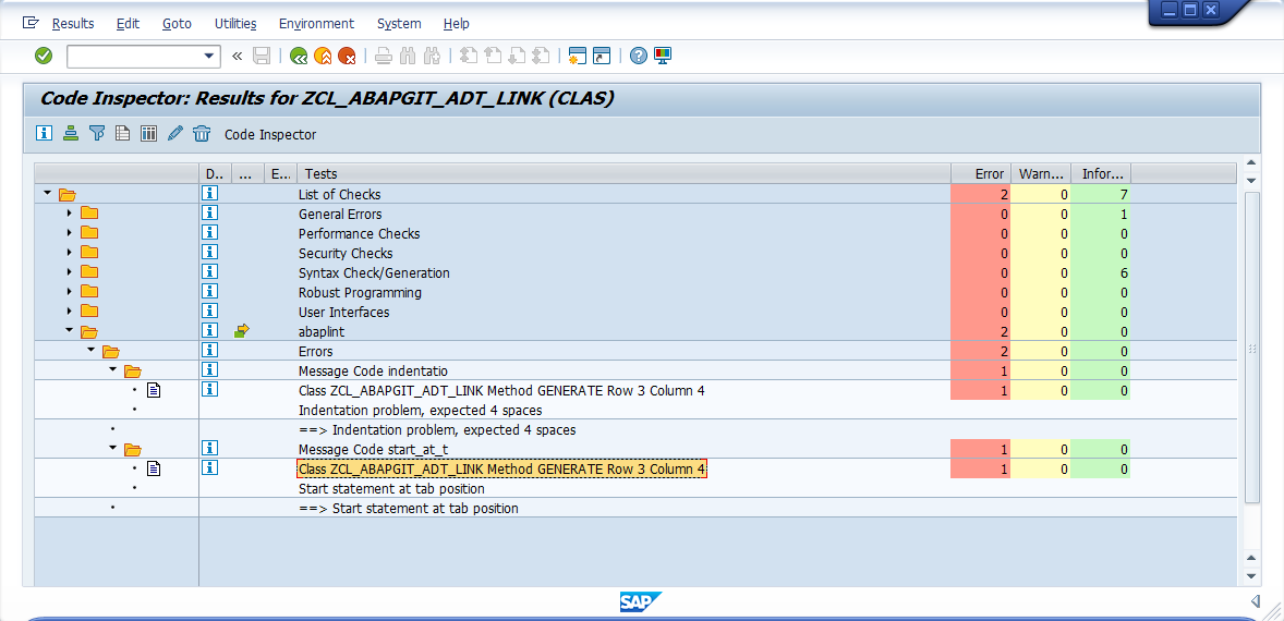 New formatter - Line number mismatch between abaplint output and SE80 · Issue #986 · abaplint ...