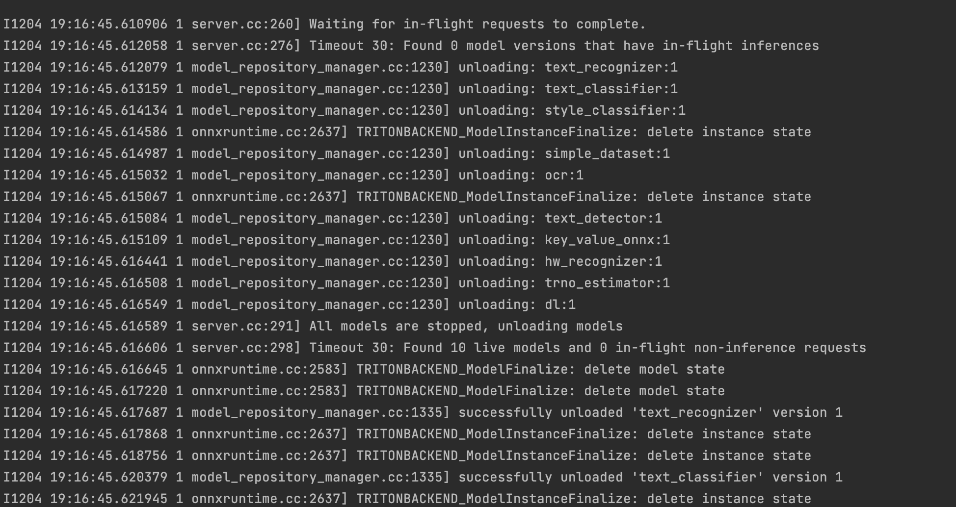 All Models Load Successfully But Unload Themselves · Issue 5131 · Triton Inference Server 