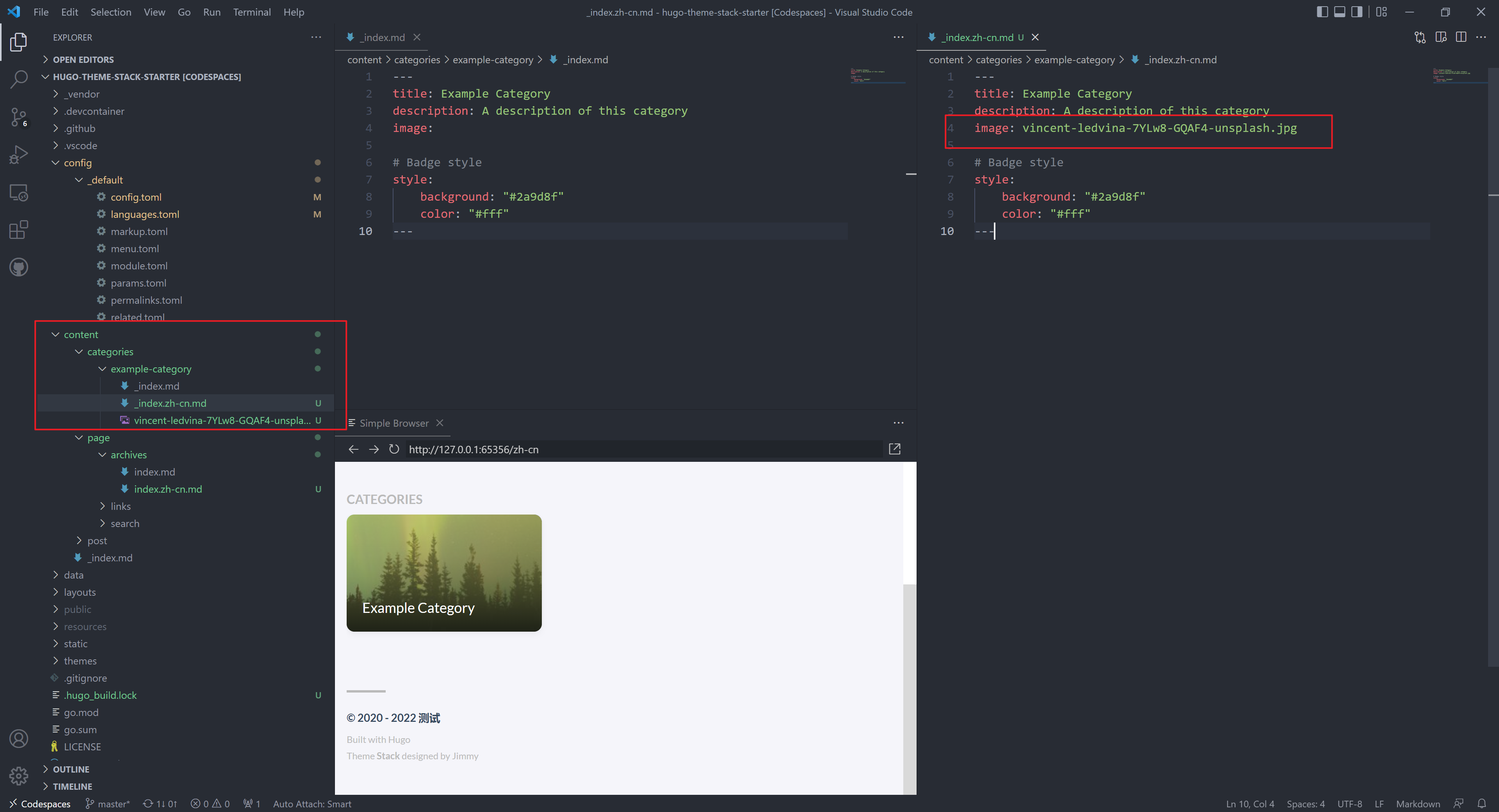 设置默认语言为英文时，中文categories添加图片无法显示 · Issue #595 · CaiJimmy/hugo-theme-stack · GitHub