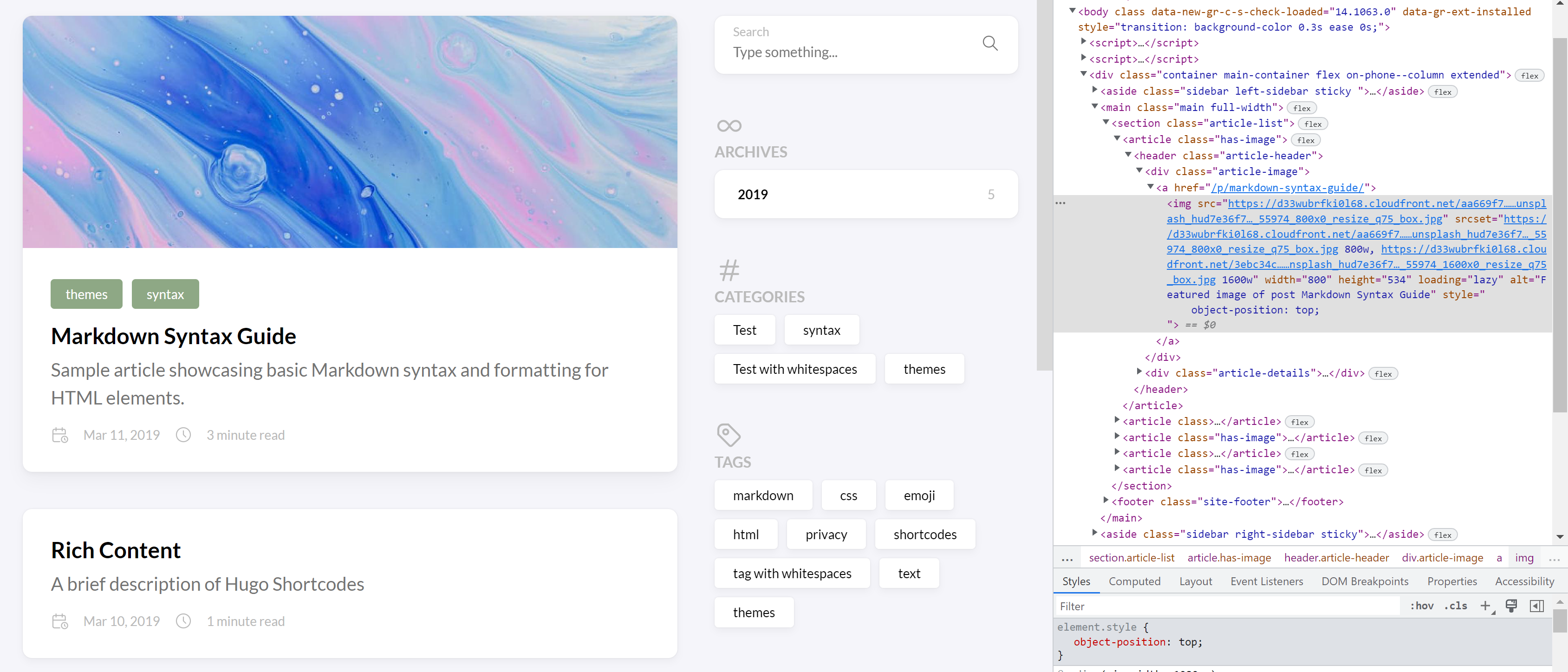 How to adjust the image crop on the main article list? · Issue #581 · CaiJimmy/hugo-theme-stack ...