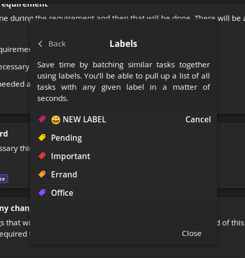 Unable to add Emoji's to labels · Issue #355 · alainm23/planify · GitHub