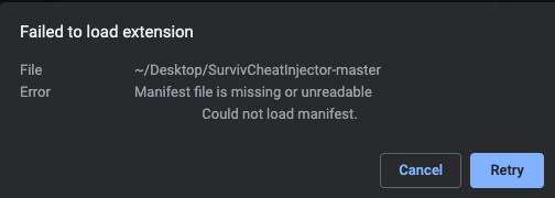 when i ever i load the unpacked extension a message pops up and says ...