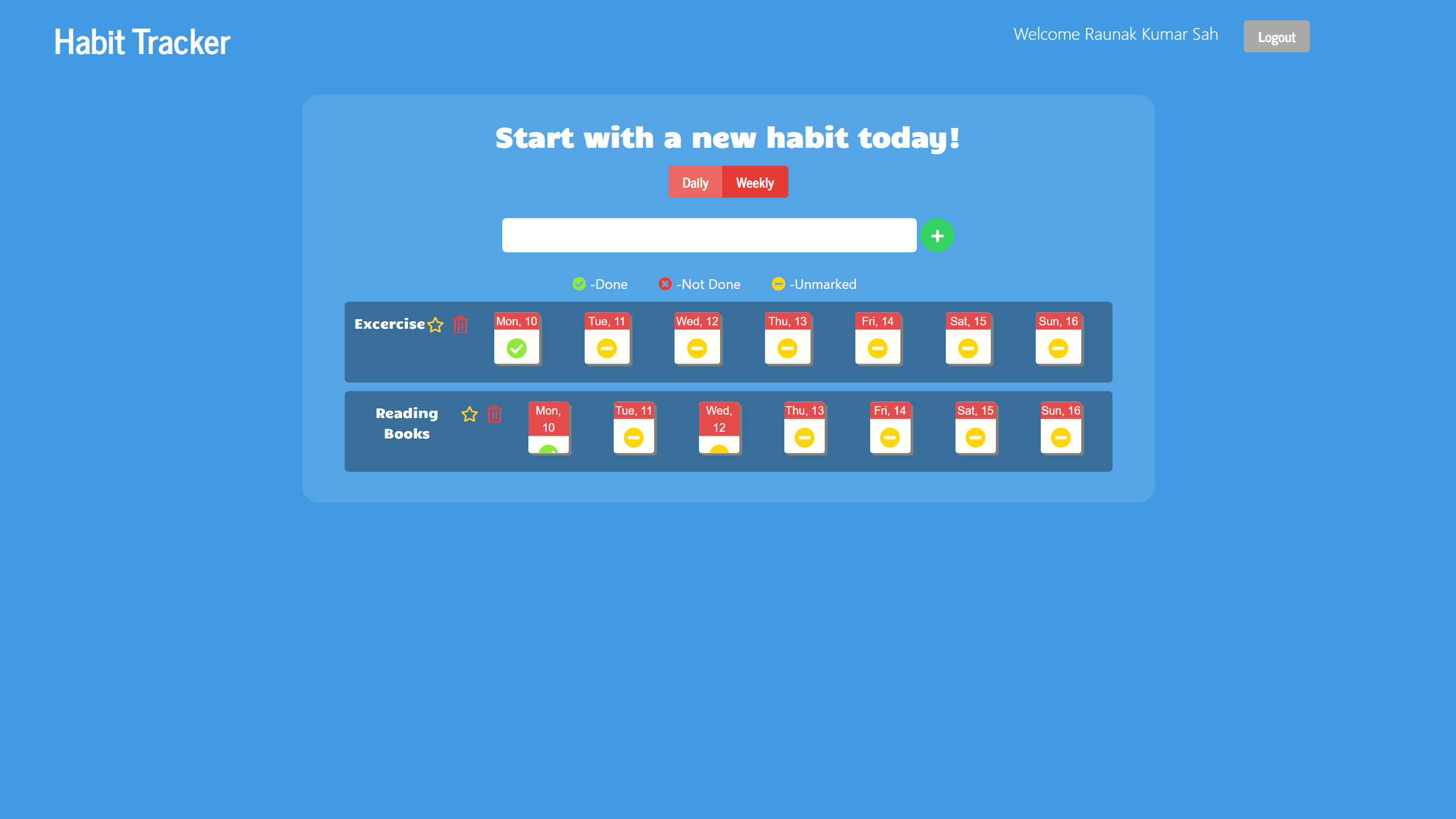 GitHub - itsraunak/Habit_Tracker: A habit tracker project is a web application designed to help ...