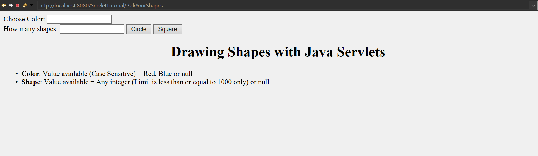 GitHub - haikalhmad/Java-Servlet-DrawShapes: This is an attempt to turn the GUI DrawShapes into ...