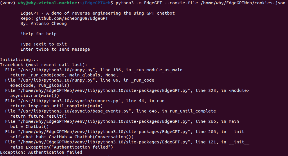 Exception: Authentication failed · Issue #46 · acheong08/EdgeGPT · GitHub