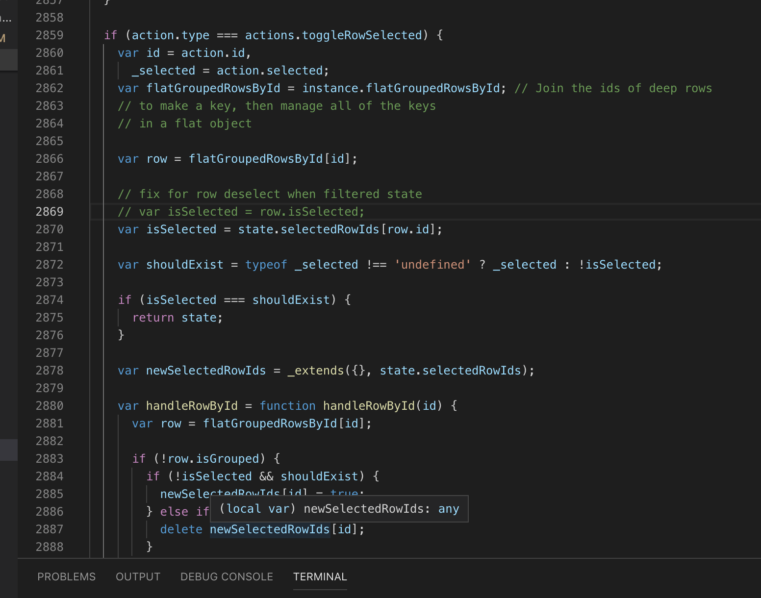Unable to deselect row · Issue #1797 · TanStack/table · GitHub