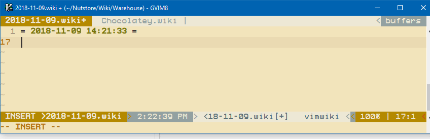 is mapped to toggle list item by inserting `""`, `TODO` and `DONE`?? · Issue #577 · vimwiki ...