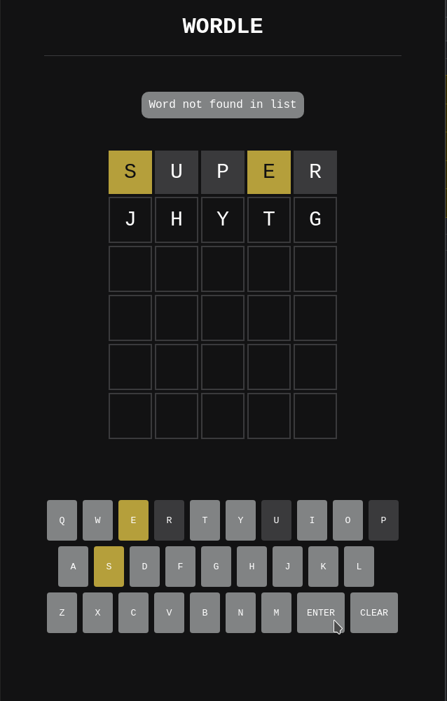 Github Rishabrb Wordle