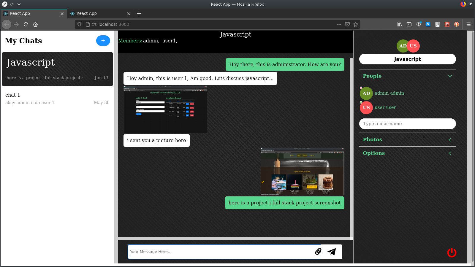 GitHub - lumunge/React-Chat-Application: A react chat application ...