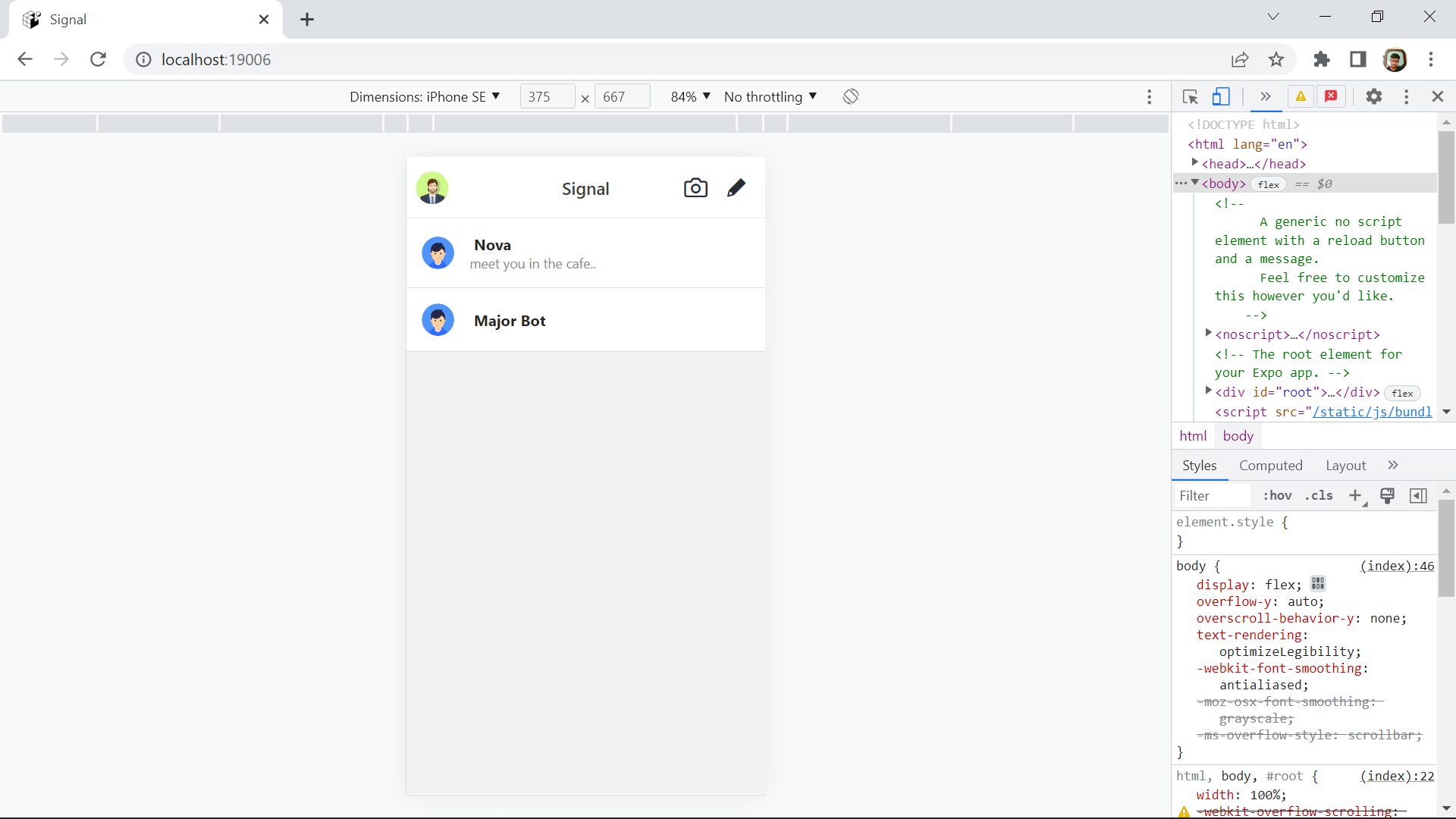 GitHub - dxsumit/signal-clone