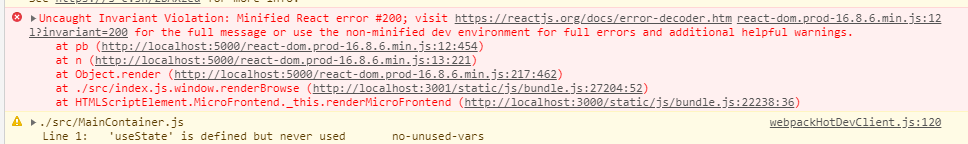 Error Uncaught Invariant Violation Minified React Error 200 Occurring Intermittently · Issue
