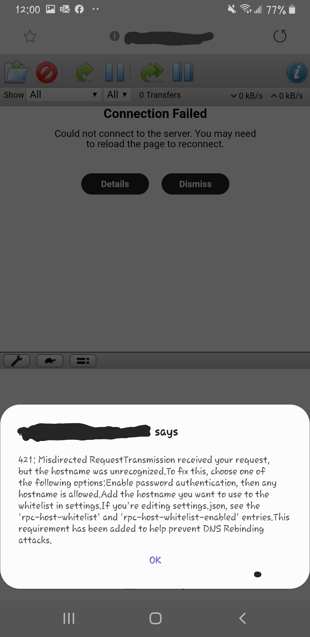 Error #421 · Issue #1079 · transmission/transmission · GitHub