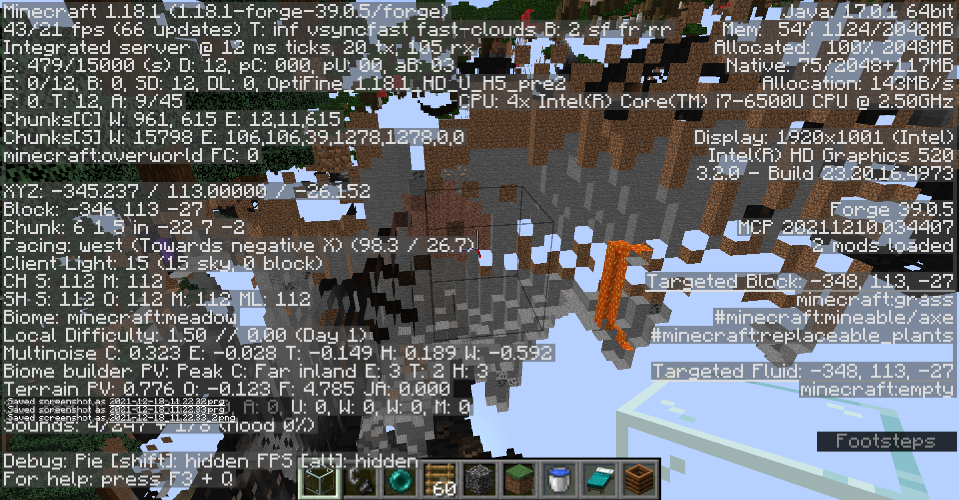 [Bug] [1.18.1] World turning invisible · Issue #6489 · sp614x/optifine ...