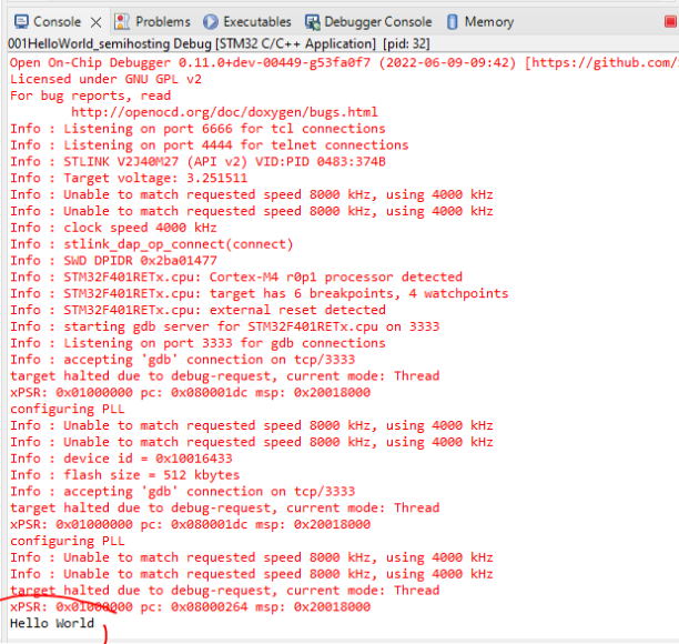Github Rafaelatfftarget Semihosting This Project Uses Stm32cubeide