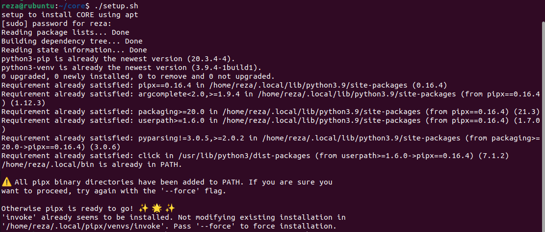 [Question] Installation Issues · Issue #643 · coreemu/core · GitHub