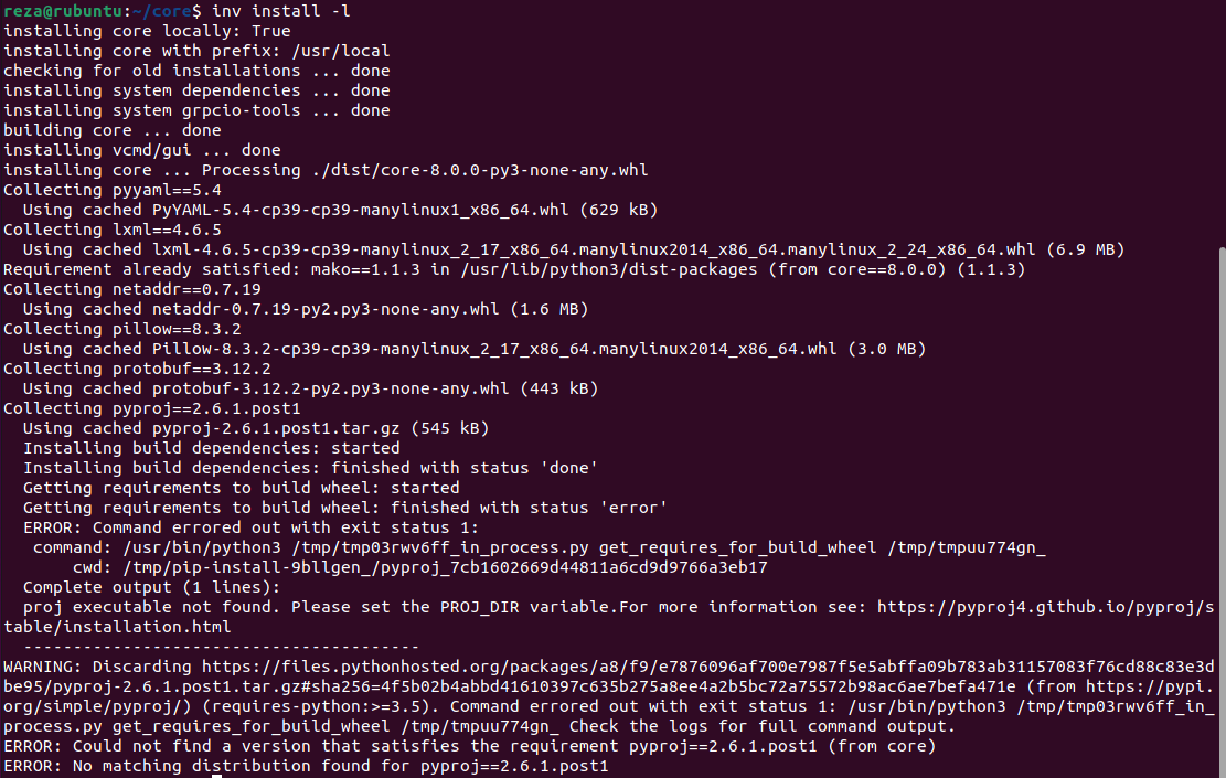 [Question] Installation Issues · Issue #643 · coreemu/core · GitHub