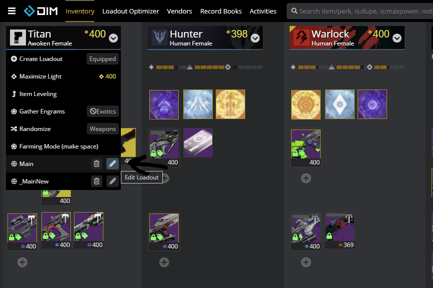 D1 - Clicking Edit Loadout Error "Cannot read property 'icon' of undefined · Issue #5207 ...