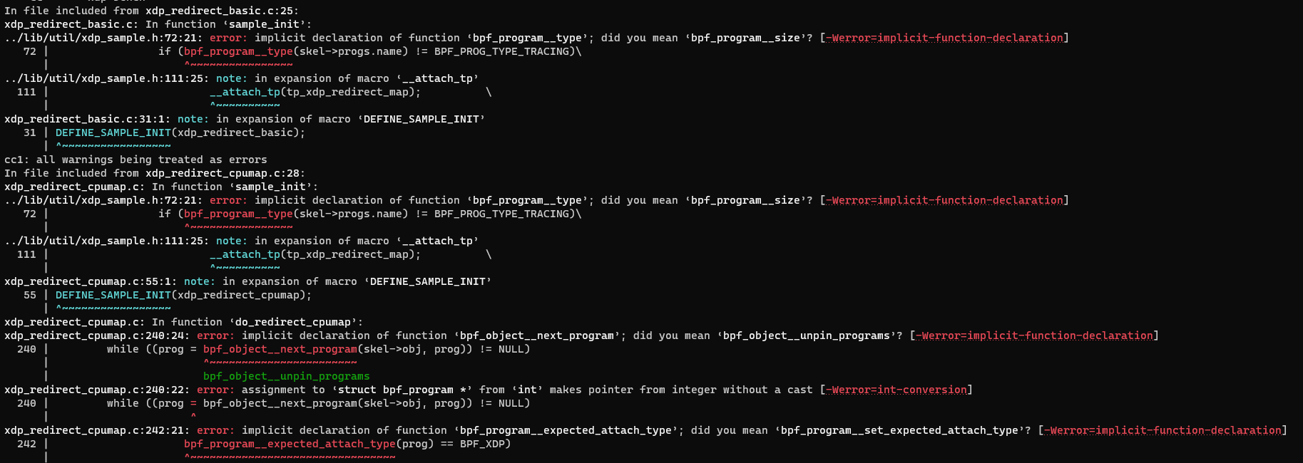 Compilation issue for xdp-bench · Issue #326 · xdp-project/xdp-tools · GitHub