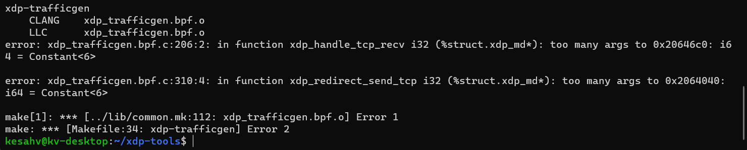 Compilation issue for xdp-bench · Issue #326 · xdp-project/xdp-tools · GitHub