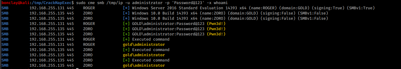 File containing targets not working · Issue #352 · byt3bl33d3r/CrackMapExec · GitHub